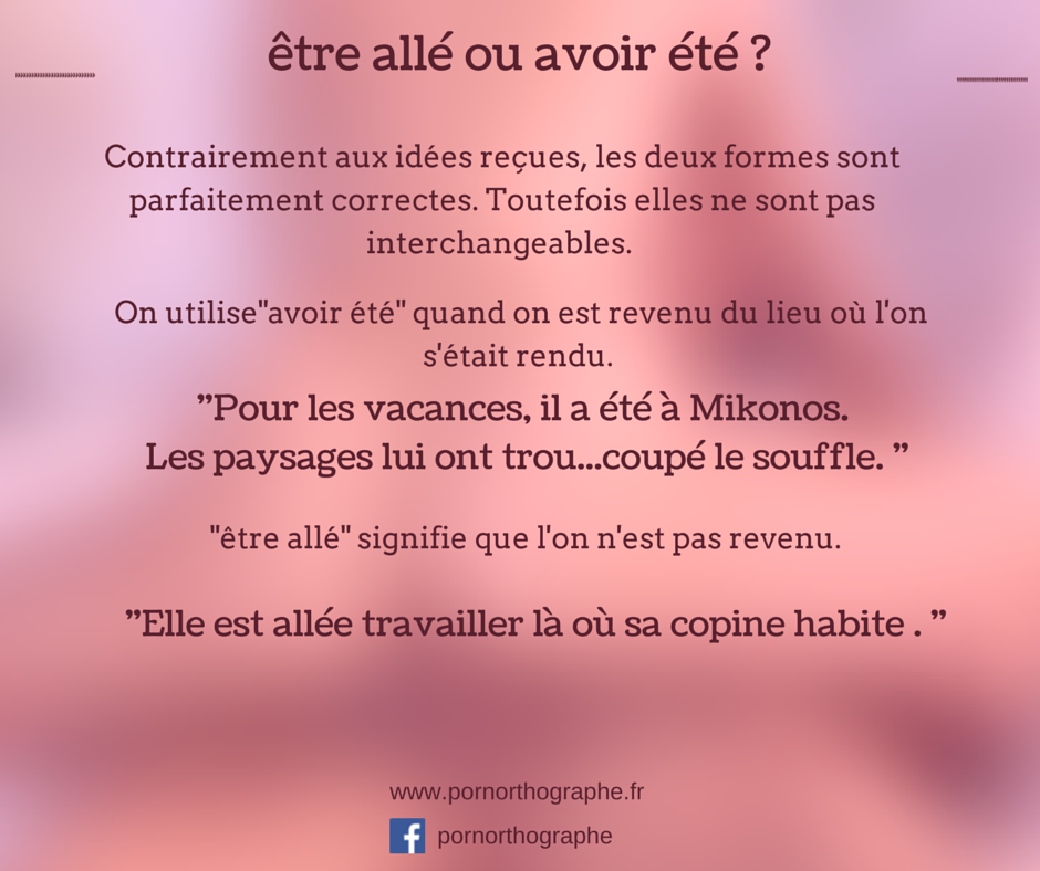 tre All Ou Avoir t Le Pornorthographe tre All Ou Avoir t Le Pornorthographe